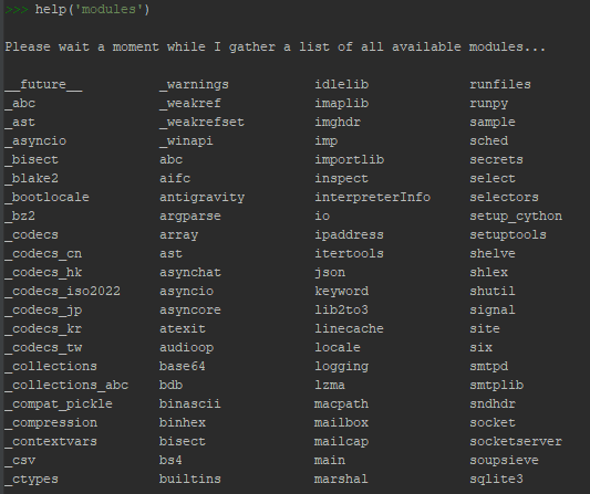 Modules Python Modules Python